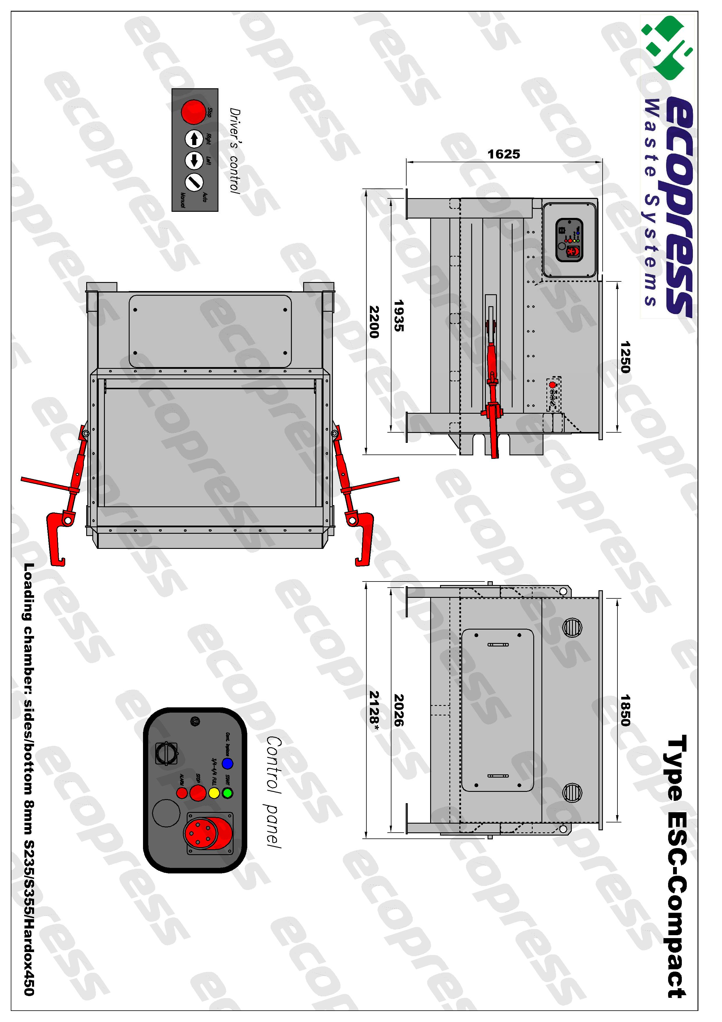 COMPACTORS AND BALER PRESSES ESC COMPACT | EWS Ecopress Waste Systems
